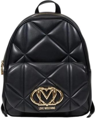 Love Moschino Femme, Sacs, Noir, Taille: ONE Size Quilted Backpack