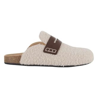 J.W.Anderson Beige Leder Loafer Mule Filz - - Shoes - Damen - Beige - 36 EU