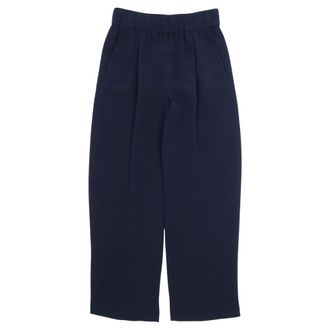 Giorgio Armani Pantalon large - Femme - Pantalons - Bleu - Taille: 40 FR