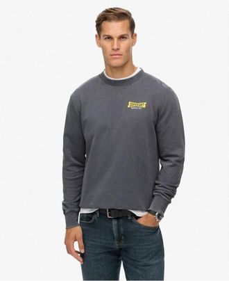 Superdry Sweat &agrave; col rond ample Heritage Tab