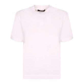 Jacquemus Kurz&auml;rmeliges T-Shirt mit Rundhalsausschnitt - - Tops - Damen - Wei&szlig; - L