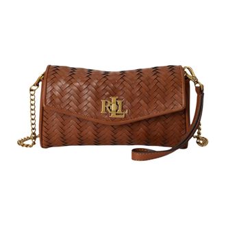 Ralph Lauren Turn-Lock Wristlet Umh&auml;ngetasche - - Bags - Damen - Braun - ONE SIZE