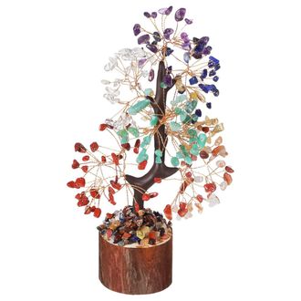 Amosfun Kristall Geldbaum Aus Robusten Materialien Mit Chakra Kristallen F&uuml;r Wohn Und B&uuml;rodekoration Spiritueller Bonsai Zur Von Gl&uuml;ck Und Wohlstand