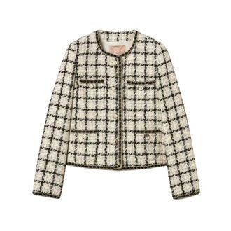 Twinset Femme, Vestes, Blanc, Taille: 40 FR Veste Boucl&eacute;