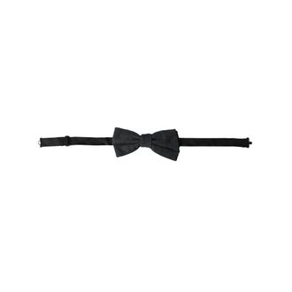 Dolce & Gabbana Seiden Fliege mit verstellbarem Nackenband - - Accessories - Herren - Grau - ONE SIZE
