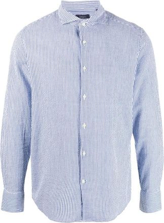 Deperlu Homme, Chemises, Bleu, Taille: XL Jepp Seersucker Shirt