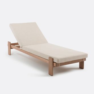 La Redoute Interieurs Bain De Soleil 5 Positions En Eucalyptus Avec Matelas Isla