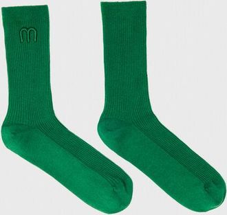 Maje Chaussettes Color&eacute;es En Coton - Vert - Maje