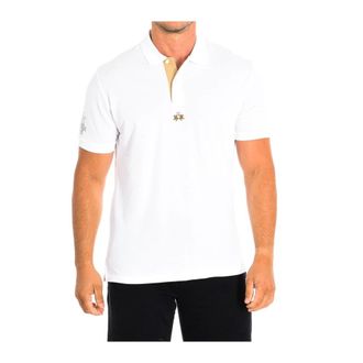 La Martina Kurz&auml;rmeliges Poloshirt - - Tops - Herren - Wei&szlig; - S