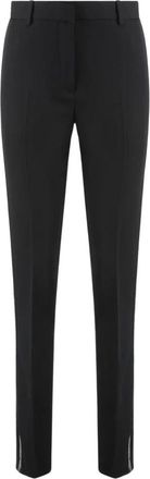 Versace Femme, Pantalons, Noir, Taille: 36 FR Pantalon avec D&eacute;tails Ornementaux sur le C&ocirc;t&eacute;