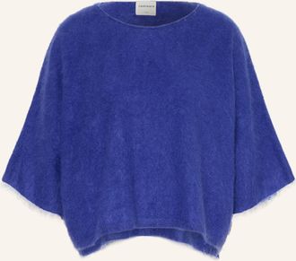 Oui Cashmere-Pullover Mit 3/4-Arm blau