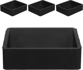 DOITOOL 4 Stück Teiliges rutschfeste Möbelrollen Stopper aus Langlebigem Gummi Bodenschonend und Geräuschmindernd Kompatibel mit Stühlen Betten und Sofas Einf