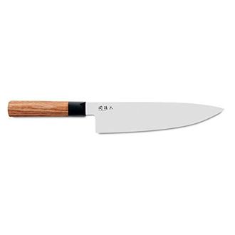 Kai Seki Magoroku Couteau de chef en bois de s&eacute;quoia 20,0 cm - acier inoxydable au carbone 1K6 avec 57 (&plusmn;1) HRC - lame polie brillante - bois de pakka de 