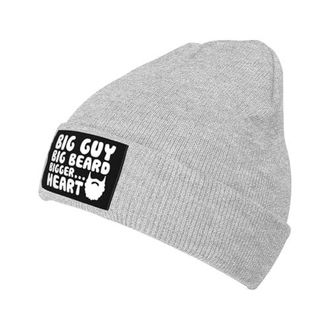Generic Grand Gaillard, Grande Barbe, Grand Coeur Femme Homme Watch Cap Doux Bonnets Hiver Confortable Skull Cap pour Course &Agrave; Pied Sport Toutes Les Saisons