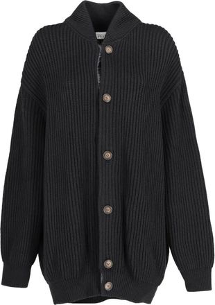 Gianfranco Ferre veste r&eacute;versible en maille &agrave; capuche - Noir