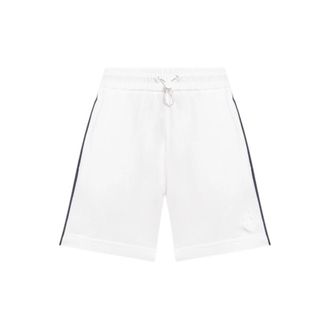 Moncler Logo-Trim Shorts - - Shorts - Damen - Wei&szlig; - M
