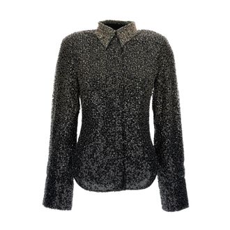 Rotate Hemd mit Perlenbesatz - - Blouses & Shirts - Damen - Mehrfarbig - 2XS