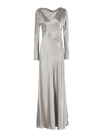 Alberta Ferretti Maxi Robe - Gris