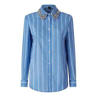 Pinko Pinko, Femme, Blouses et Chemises, Bleu, Taille: 40 FR Chemise Continua Art. 104813A2Et