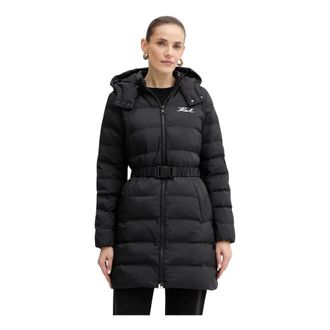 Karl Lagerfeld Doudoune Longue L&eacute;g&egrave;re - Femme - Vestes - Noir - Taille: 38 FR
