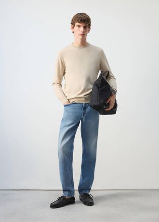 Mango Jean Bob regular-fit bleu moyen - Homme - 38 - MANGO MAN