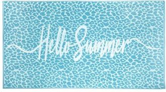 KASANOVA 1 90x170 cm türkis gepunktetes Strandtuch-Sommer, Baumwolle