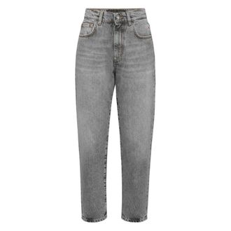 Philipp Plein Femme, Jeans, Gris, Taille: W27 Mom Fit Jeans