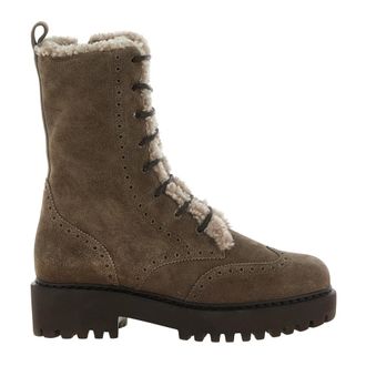 Brunello Cucinelli Schn&uuml;rstiefeletten - - Shoes - Damen - Braun - 39 1/2 EU