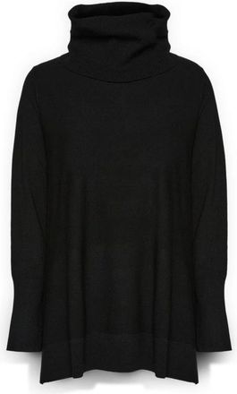 Elena Miro Femme, Pulls, Noir, Taille: 42 FR Pull col roul&eacute; en viscose