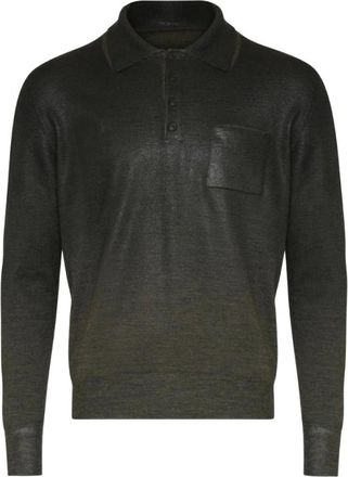 Maison Margiela Homme, Pulls, Vert, Taille: M Pocket Polo