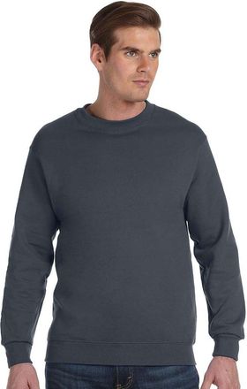 Gildan Herren Asymmetrischer Sweatshirt Gr. XXL, Grau (Charcoal Charcoal)