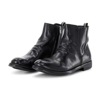 Officine Creative Handgefertigte Leder-Stiefeletten - - Shoes - Herren - Schwarzk - 43 EU