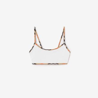 Burberry Haut de bikini avec Check, Size: XS