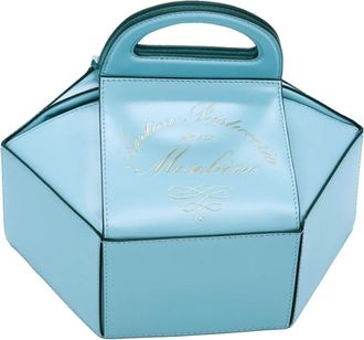 Moschino Femme, Sacs, Bleu, Taille: ONE Size Cake Box Handbag