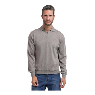 Gran Sasso Polo en laine vierge - Homme - Tops - Gris - Taille: 2XL