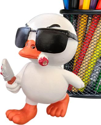 Generic Harz Duck Home Decor - Kreative Sonnenbrille Tierwelt Weihrauchbrenner, Tischdisplay f&uuml;r den Innenbereich | Dekorative Statue mit Aromatherapie-Funkti