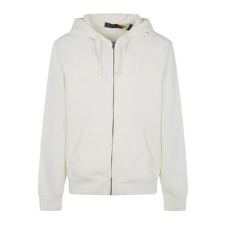 Polo Ralph Lauren Homme, Sweatshirts et sweats &agrave; capuche, Blanc, Taille: 2XL Sweat &agrave; Capuche Zipp&eacute;