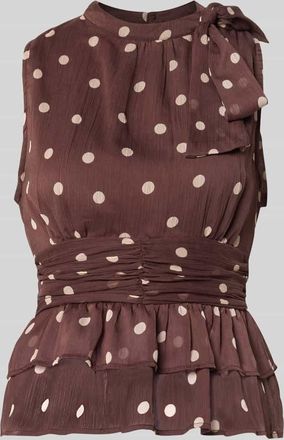 Neo Noir Bluse mit Stehkragen Modell Ansol