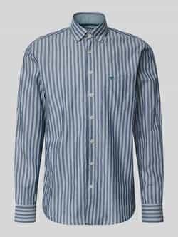 Fynch-Hatton Slim Fit Freizeithemd mit Button-Down-Kragen