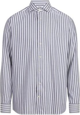 Eton Chemise droite ray&eacute;e en coton