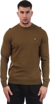 Lyle & Scott Sweatshirt f&uuml;r Herren, Rundhalsausschnitt, Merinowolle (Gr&uuml;n)