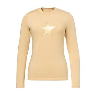 Goldbergh Goldbergh - T-shirt Manches Longues Lumen Star - Femme - Sport - Beige - Taille: 38 FR