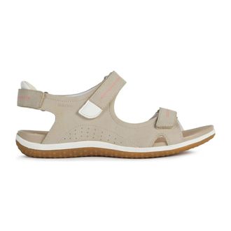 Geox Beige Flache Sandale Vega - - Shoes - Damen - Beige - 37 EU