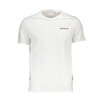 Guess Bianco Baumwoll Herren T-Shirt