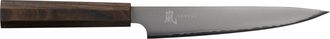 Yaxell HANA Fleischmesser aus Edelstahl und Griff aus Pakkaholz in der Farbe Braun, L&auml;nge: 18 cm, 34807