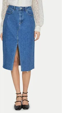 Vila Jeansrock 14092091 Blau Regular Fit