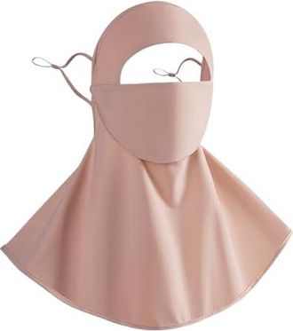 Generic Masque anti-UV - Protection solaire - avec trou pour boire - Sangles doreilles réglables et respirant pour le jardinage, le cyclisme, le tennis, lagri