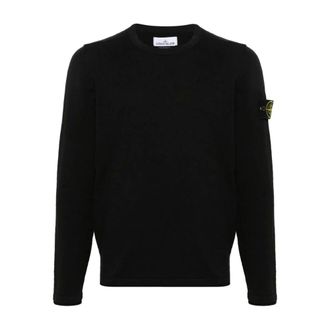 Stone Island Homme, Sweatshirts et sweats &agrave; capuche, Noir, Taille: L Crew Neck Classic Sweater