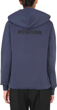 Alyx Drawstring Hooded Hooded Sweatshirt - Blue