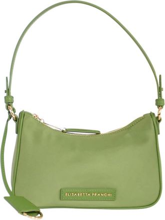 Elisabetta Franchi Femme, Sacs, Vert, Taille: ONE Size Ring-Charm Shoulder Bag